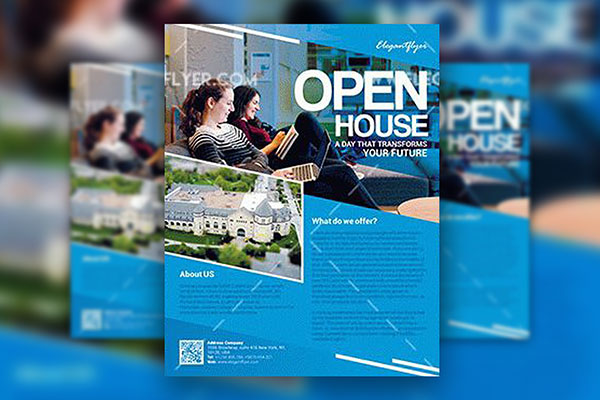 Infographic Open House Flyer Template Plus a Facebook Cover Free ...