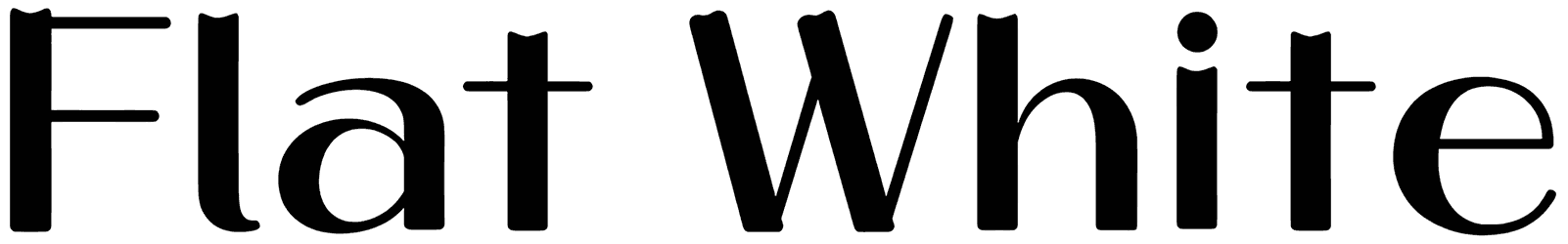 HU Flat White Font Free Download | Resource Boy