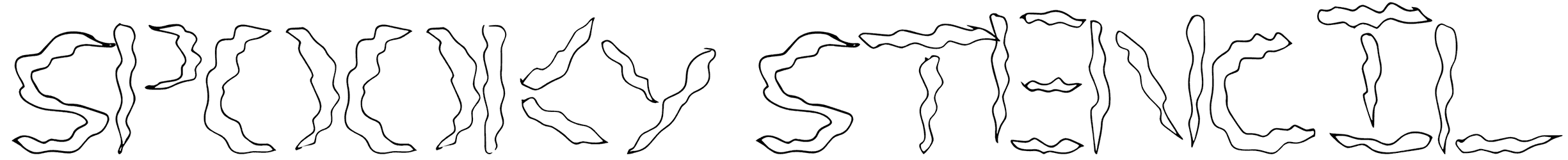 Spooky Stencil Font Free Download | Resource Boy