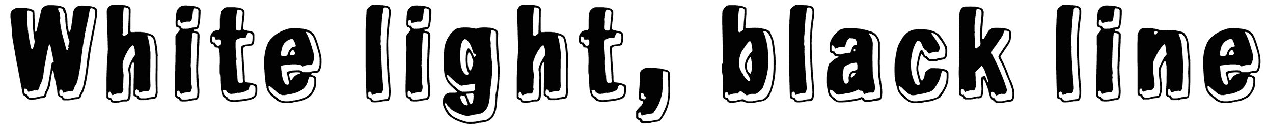 White light, black line Font Free Download | Resource Boy