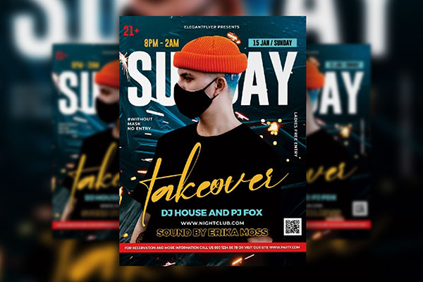 Modern Urban Sunday Takeover Event Flyer Template Free Download ...
