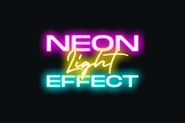 Neon Text Effects - PSD Free Download (2025) | Resource Boy