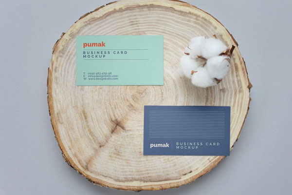 Business Card on Molding Mockup Free Download | Resource Boy