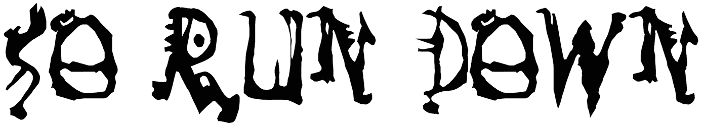 So Run Down Font Free Download | Resource Boy