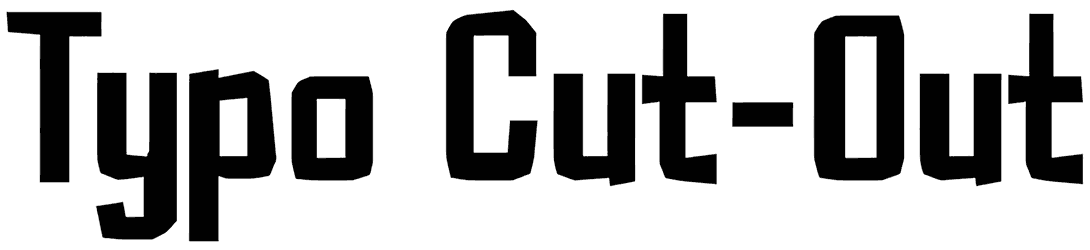 Typo Cut-Out Font Free Download | Resource Boy