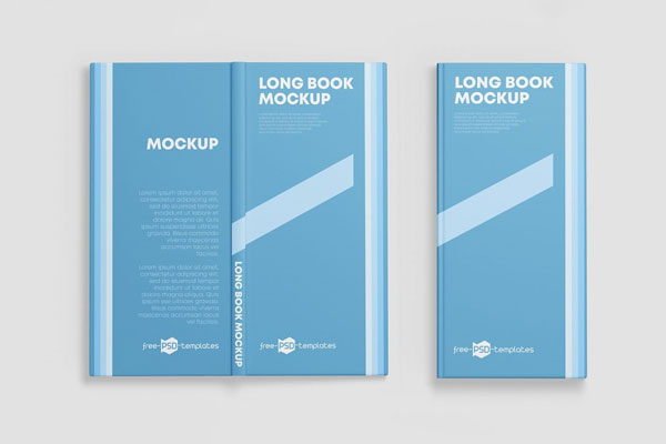 Top View of 3 Long Book Mockups Free Download | Resource Boy