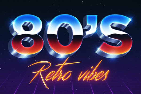 80s Style Title 3D Text Effect Free Download | Resource Boy