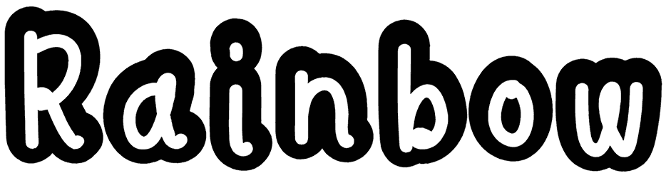 Rainbow Font Free Download | Resource Boy