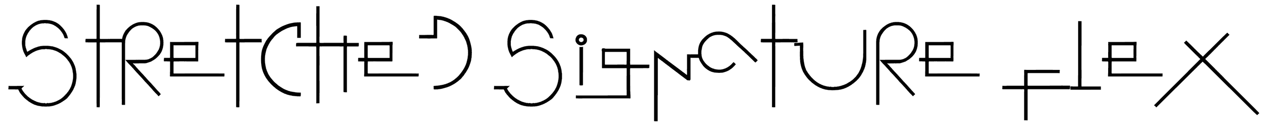 Stretched Signature Flex Font Free Download | Resource Boy