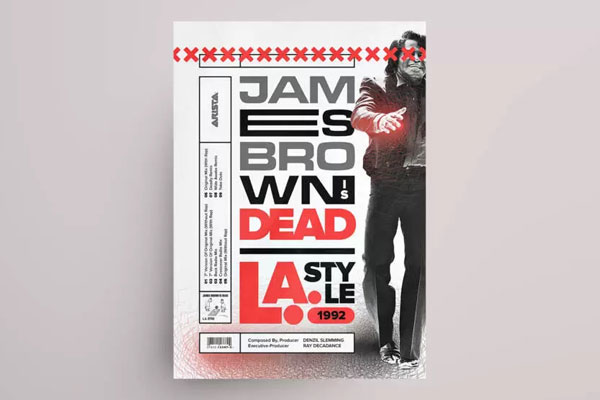 Old-school Simple Bold Event Flyer Template Free Download | Resource Boy