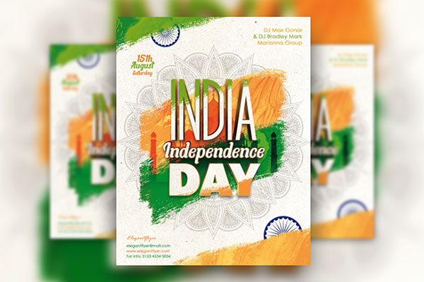 Traditional Illustrated Independence Day India Flyer Template Free ...