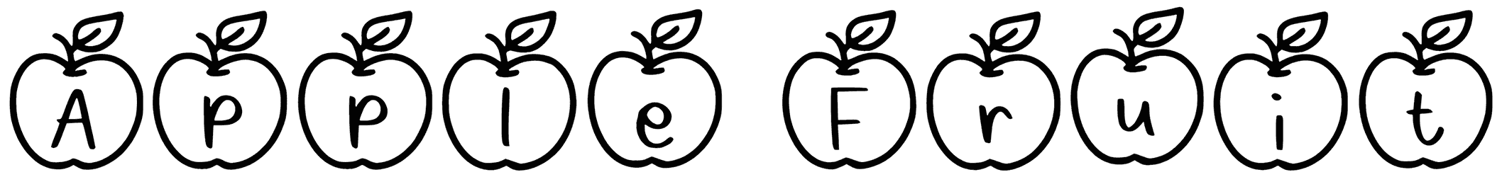 Apple Fruit Font Free Download | Resource Boy
