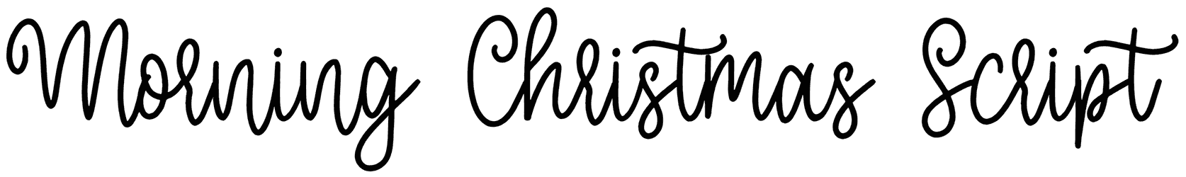 Morning Christmas Script Font Free Download | Resource Boy
