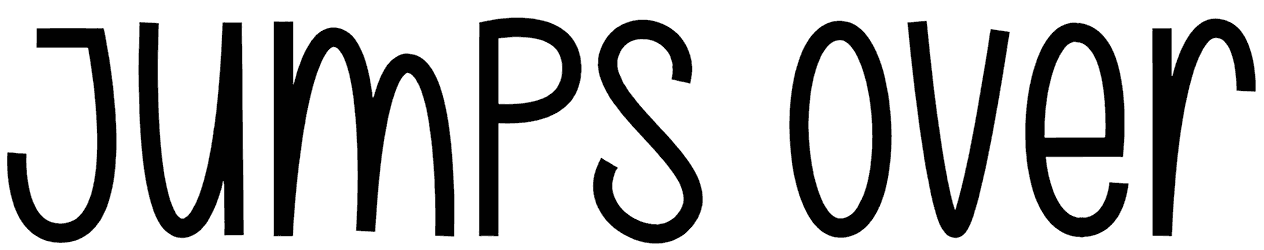 Jumps Over Font Free Download | Resource Boy