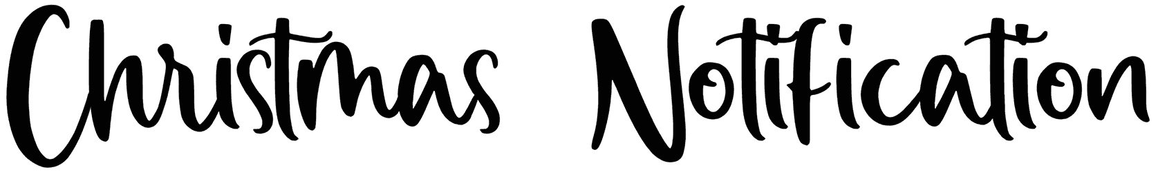 Christmas Notification Font Free Download | Resource Boy