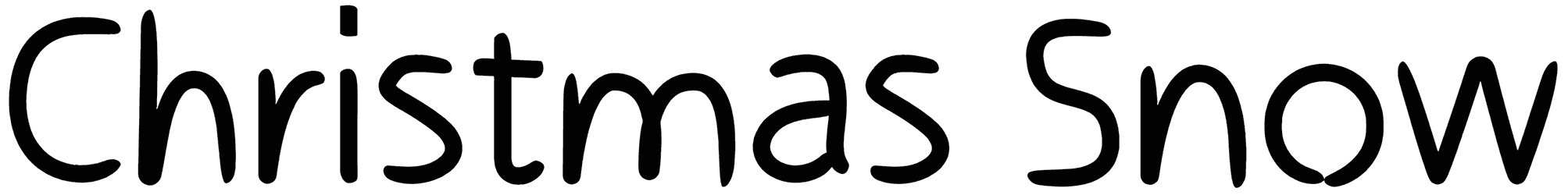 Christmas Snow Font Free Download | Resource Boy