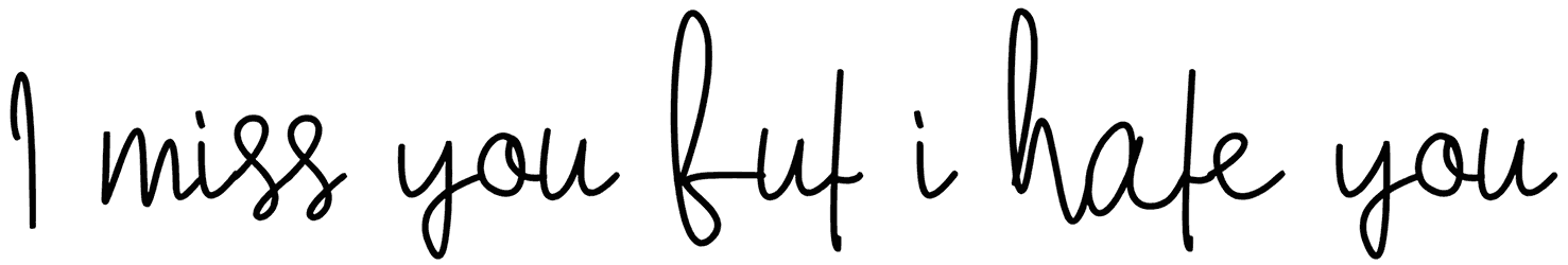 I miss you but i hate you Font Free Download | Resource Boy