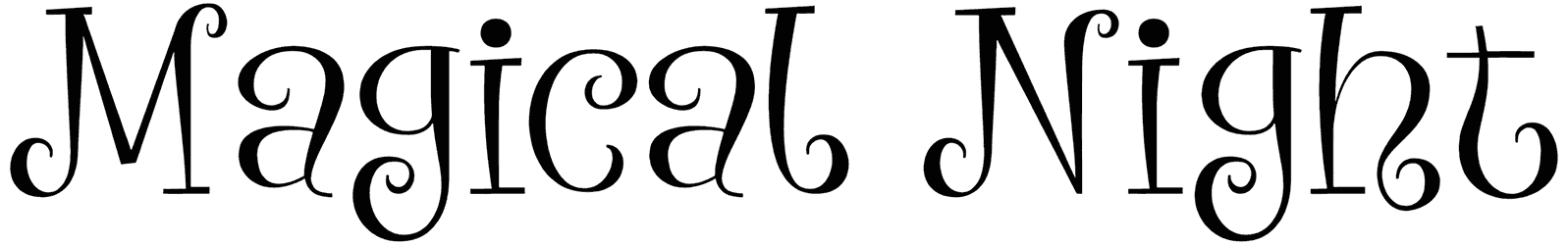 Magical Night Font Free Download | Resource Boy