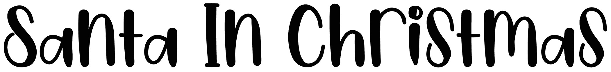 Santa In Christmas Font Free Download | Resource Boy