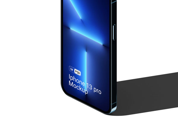 Perspective View of an iPhone 12 Pro Mockup (FREE) - Resource Boy