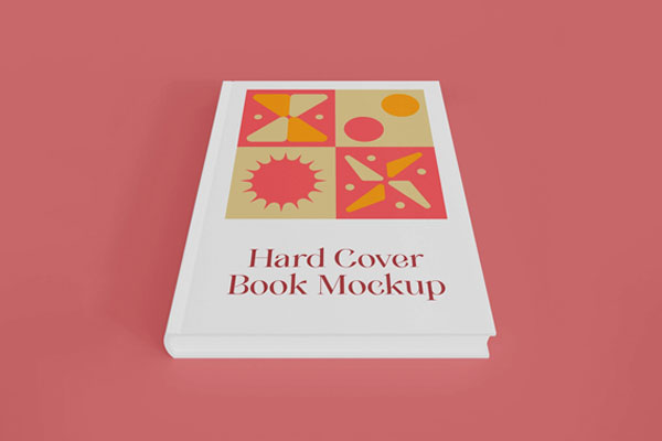 Top Side View of Hardcover Book Mockup Free Download | Resource Boy