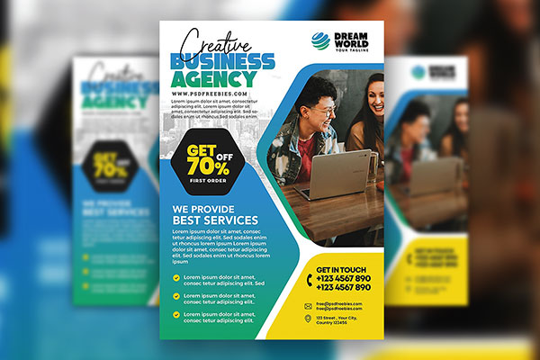 Urban Infographic Business Promotion and Corporate Flyer Template Free ...