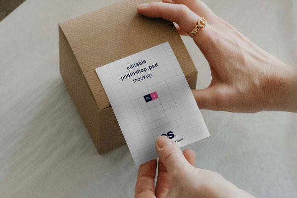 Perspective View of a Packaging Sticker Mockup Free Download | Resource Boy