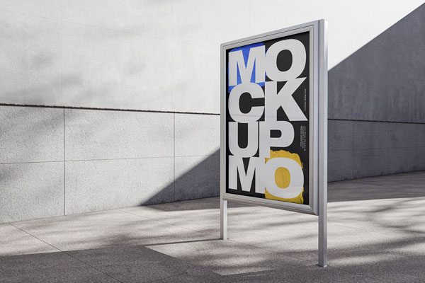 4 Exhibition Citylight Mockups in Perspective Views Free Download ...