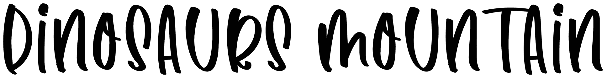 Dinosaurs Mountain Font Free Download | Resource Boy