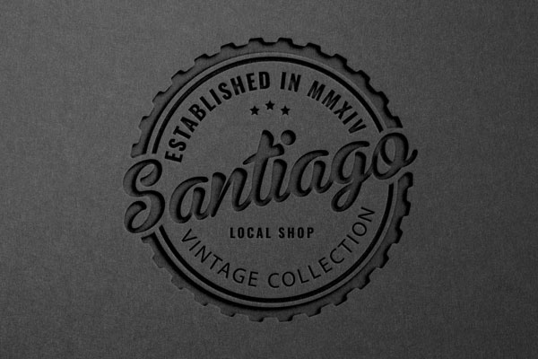 Front Sight of Debossed Logo Mockup Free Download | Resource Boy