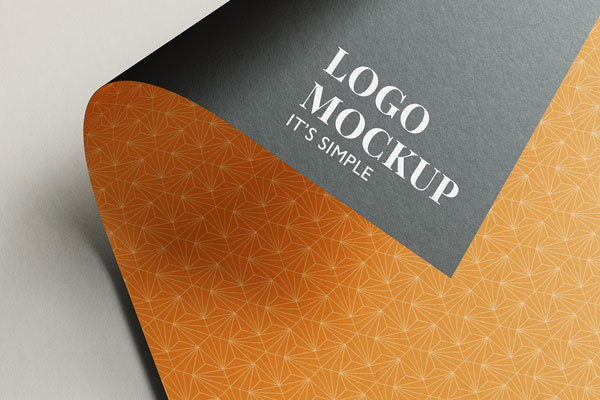 4 Mockups of Logo on Double-Sided Paper Free Download | Resource Boy