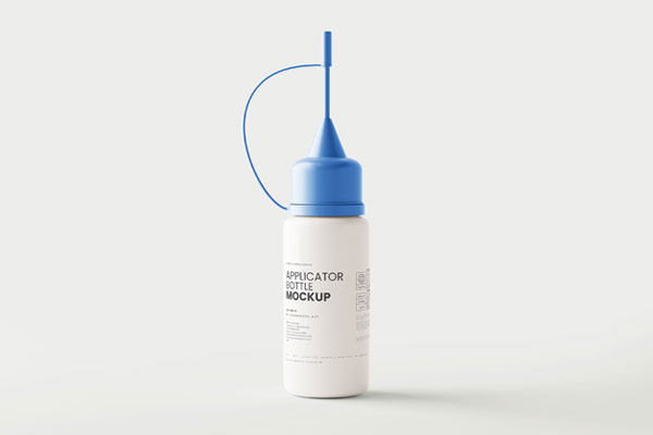 5 Angles of Plastic Applicator Bottle Mockup Free Download | Resource Boy