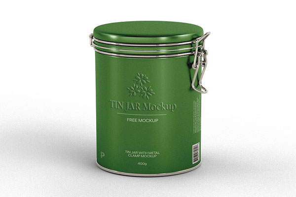 3 Standing Jar Mockup One in Front Two in the Back Free Download ...