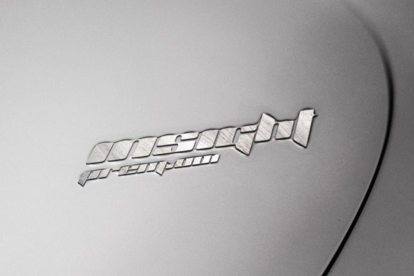 Front View of Simple Metal Engraved Logo Mockup Free Download ...