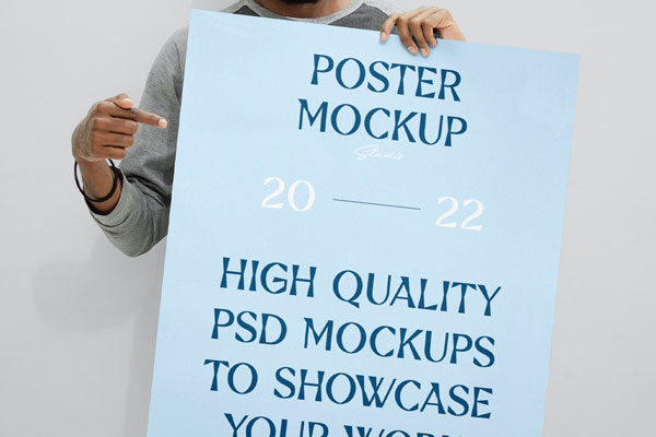 A Stack of Posters Mockup From Top View (FREE) - Resource Boy