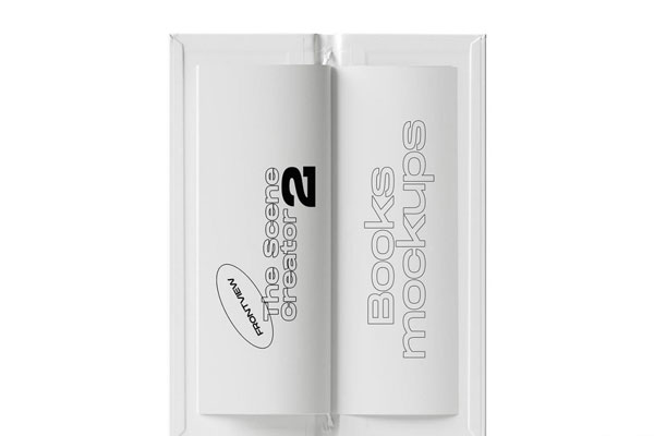 Two Paperback Books Mockup in Different Colors (FREE) - Resource Boy