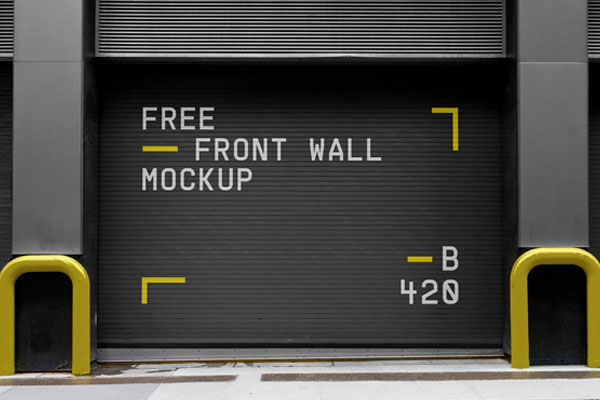 Outdoor Front Wall Mockup Free Download | Resource Boy