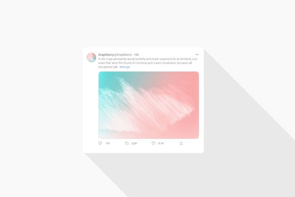 Twitter Image Post Mockup in Front View Free Download | Resource Boy