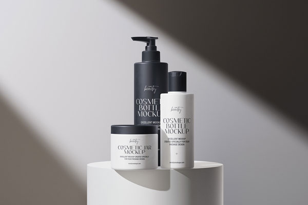 4 Cosmetic Set Mockups in Various Sights Free Download | Resource Boy