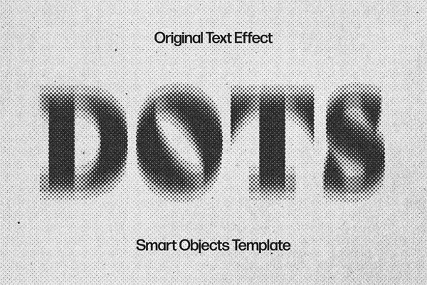 Blurred Dots Text Effect Free Download | Resource Boy