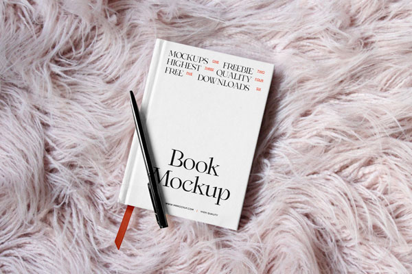 Leaning Hardcover Book Catalog Mockup (FREE) - Resource Boy