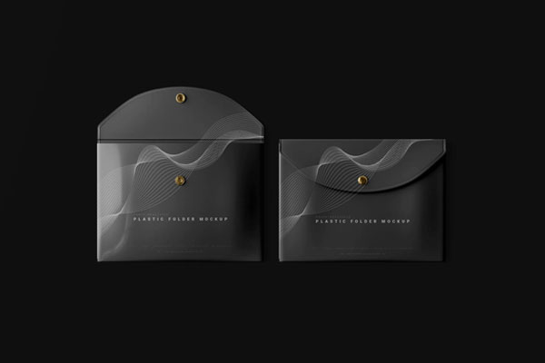 6 Plastic Folder Mockups in Front and Perspective sights Free Download ...