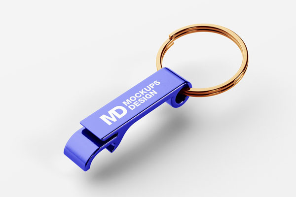 3 Shots of Keychain Opener Mockup Free Download | Resource Boy
