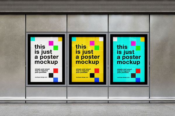 Three Poster Mockups - Free Download (2025) | Resource Boy