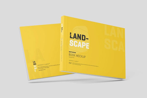 Landscape Book Mockups - Free Download (2025) | Resource Boy