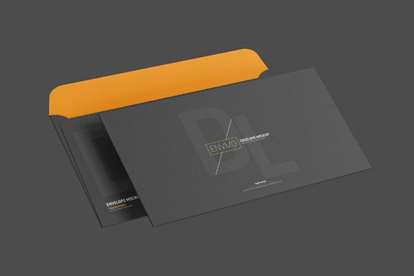 DL Envelope Mockup in 4 Different Shots Free Download | Resource Boy