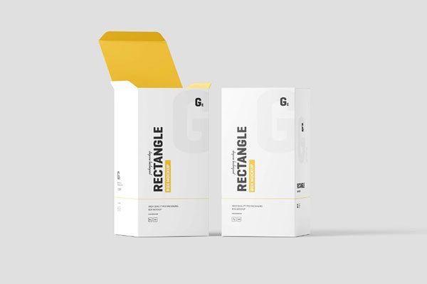 Rectangle Box Packaging Mockup in 4 Views Free Download | Resource Boy
