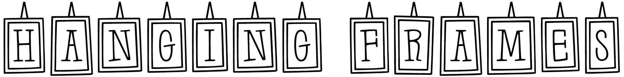 Hanging Frames Font Free Download | Resource Boy