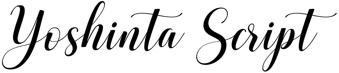 Yoshinta Script Font Free Download | Resource Boy