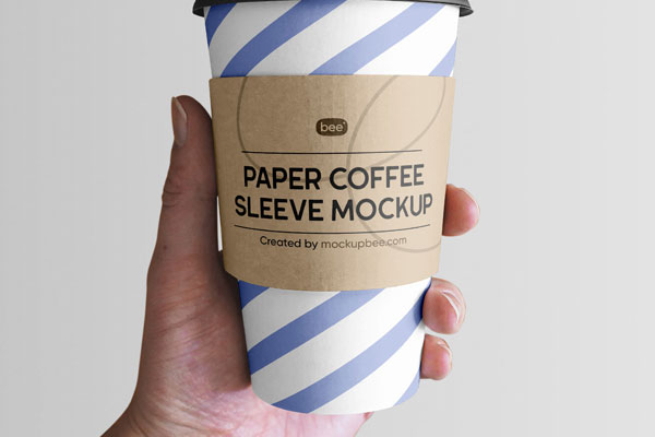 Top View of Some Paper Coffee Cups Mockup (FREE) - Resource Boy